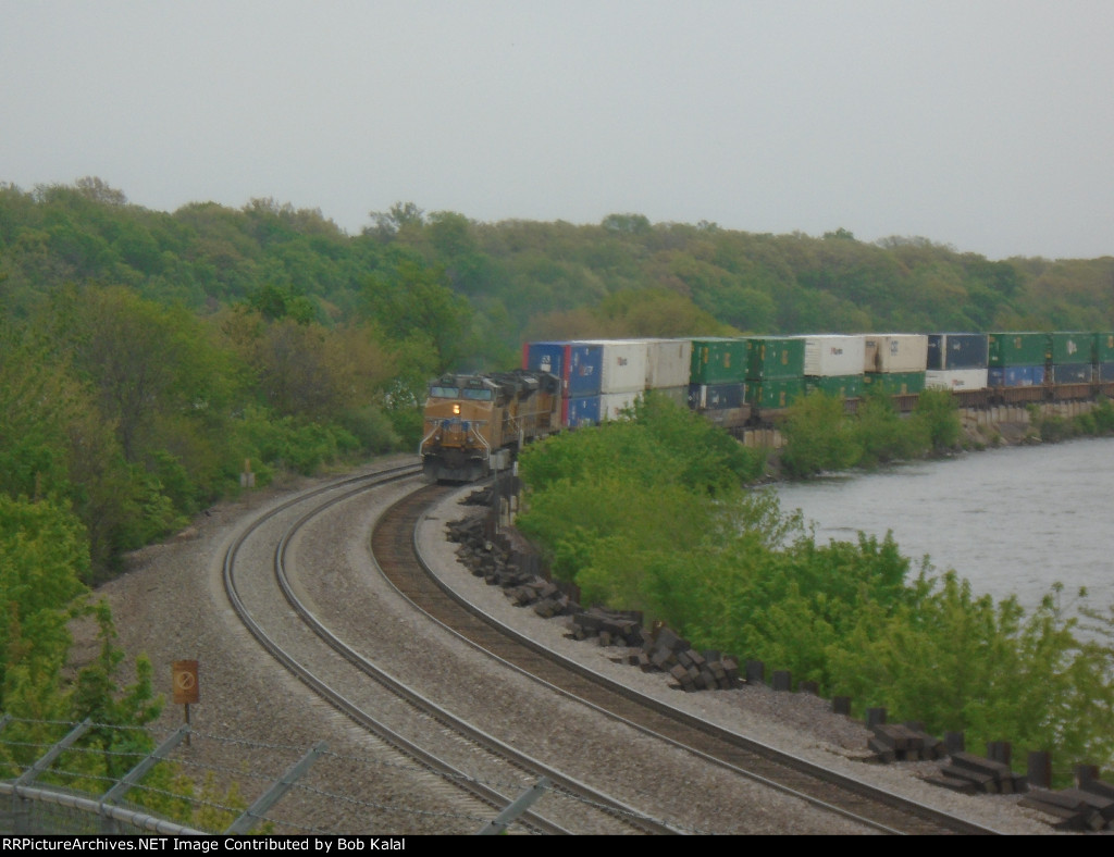 UP 8557 UP 5982 bringing up the rear